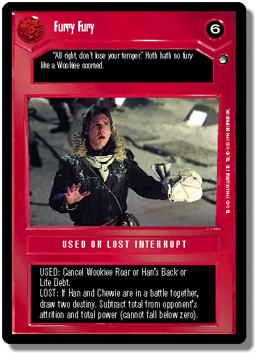 Furry Fury (Hoth) | CardGuide Wiki | Fandom