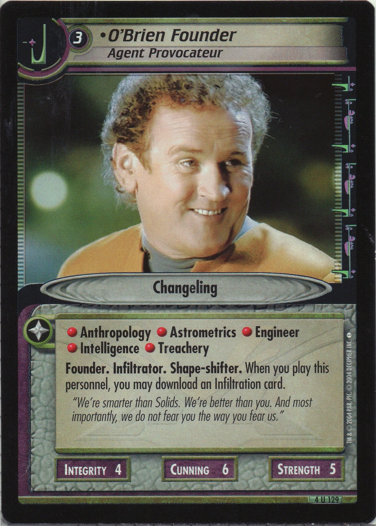 O'Brien Founder - Agent Provocateur (NE) | CardGuide Wiki | Fandom