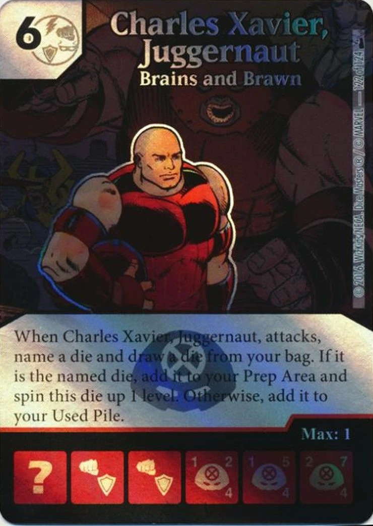 Charles Xavier, Juggernaut - Brains and Brawn (DPDM) | CardGuide Wiki ...