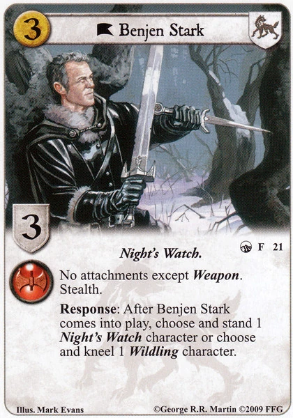 Benjen Stark (BtW) | CardGuide Wiki | Fandom