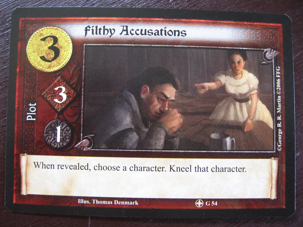 Filthy Accusations (WPS) | CardGuide Wiki | Fandom