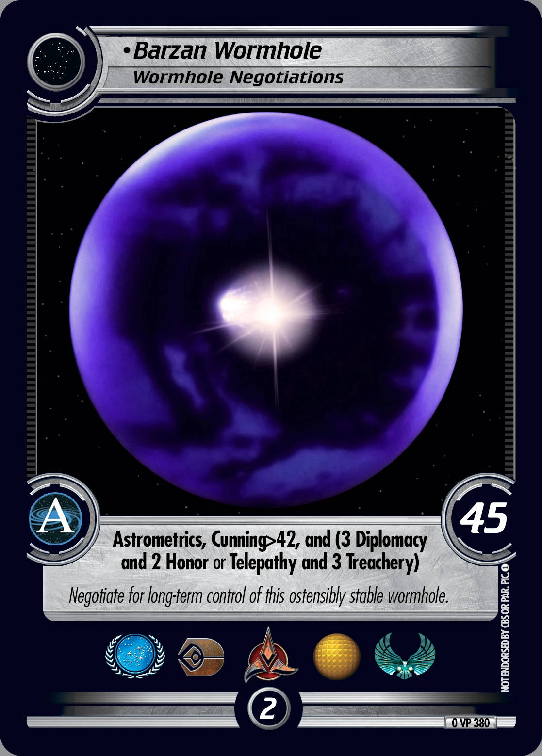 Barzan Wormhole - Wormhole Negotiations (VP) | CardGuide Wiki | Fandom