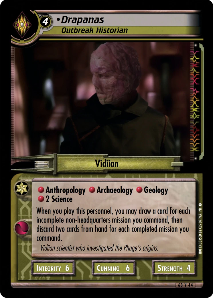 Drapanas - Outbreak Historian (Phage) | CardGuide Wiki | Fandom