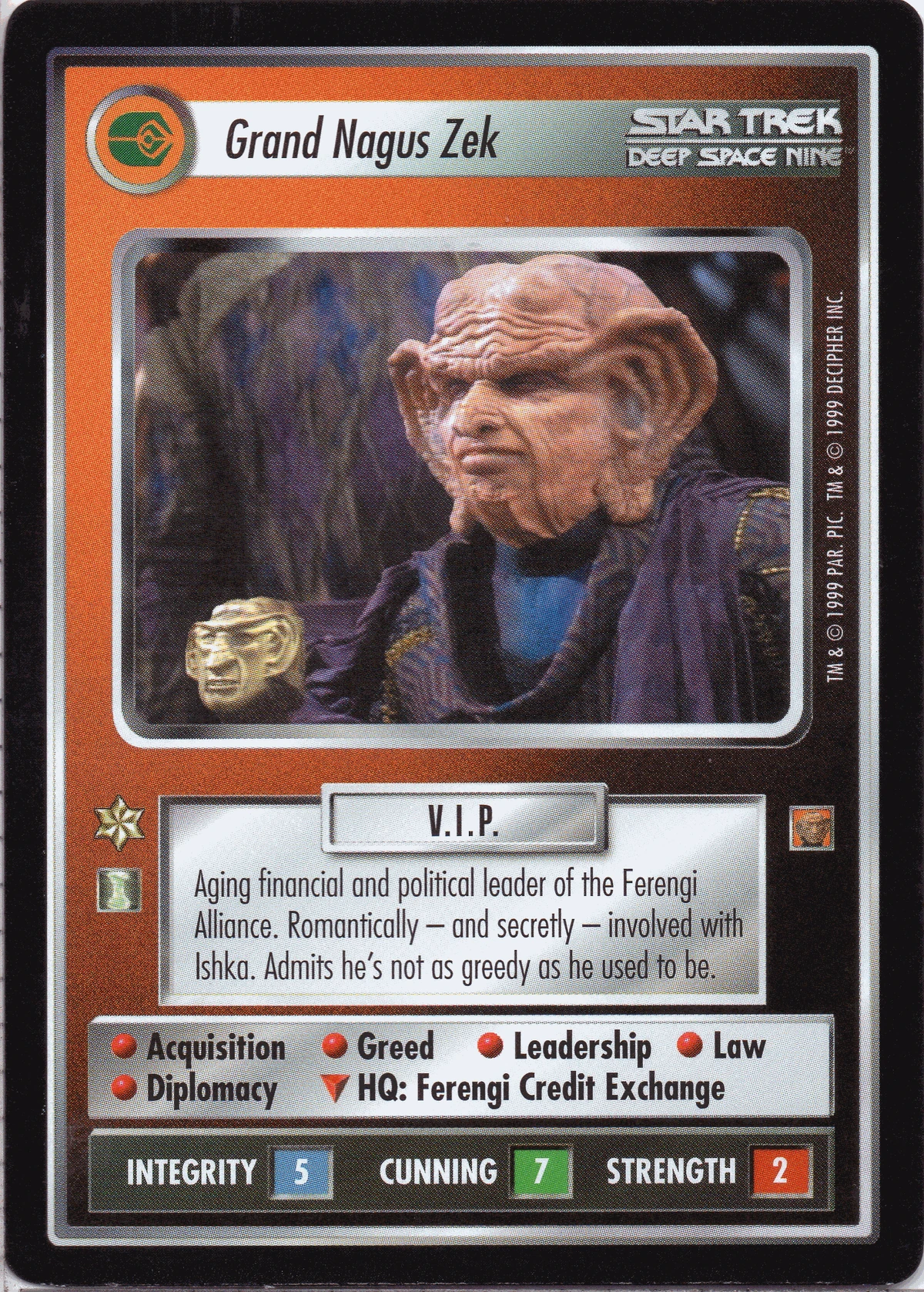 Grand Nagus Zek (RoA) | CardGuide Wiki | Fandom