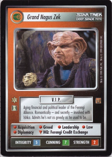 Grand Nagus Zek (RoA) | CardGuide Wiki | Fandom