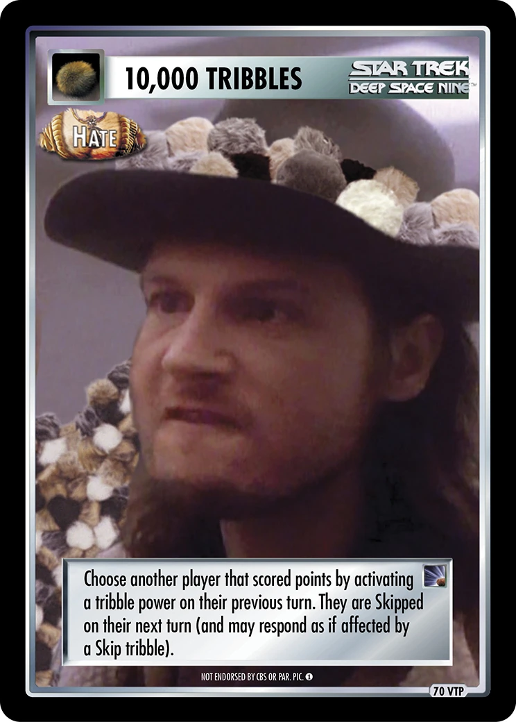 10,000 Tribbles - Hate (VP) | CardGuide Wiki | Fandom