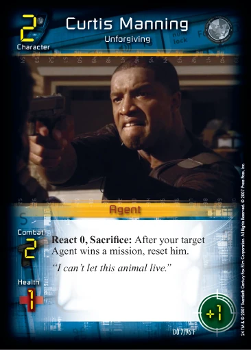 Curtis Manning - Unforgiving (D0) | CardGuide Wiki | Fandom