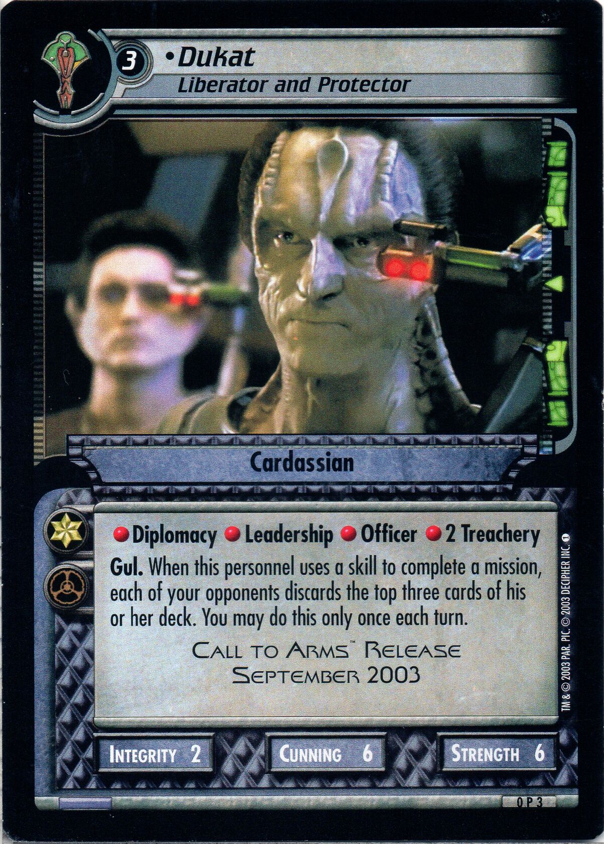 Dukat Liberator And Protector P Cardguide Wiki Fandom