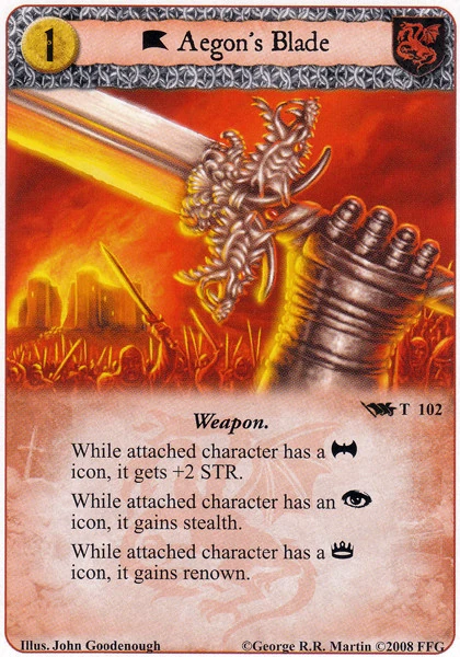 Aegon's Blade (CS) | CardGuide Wiki | Fandom