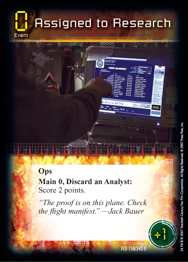 Assigned to Research (1E) | CardGuide Wiki | Fandom