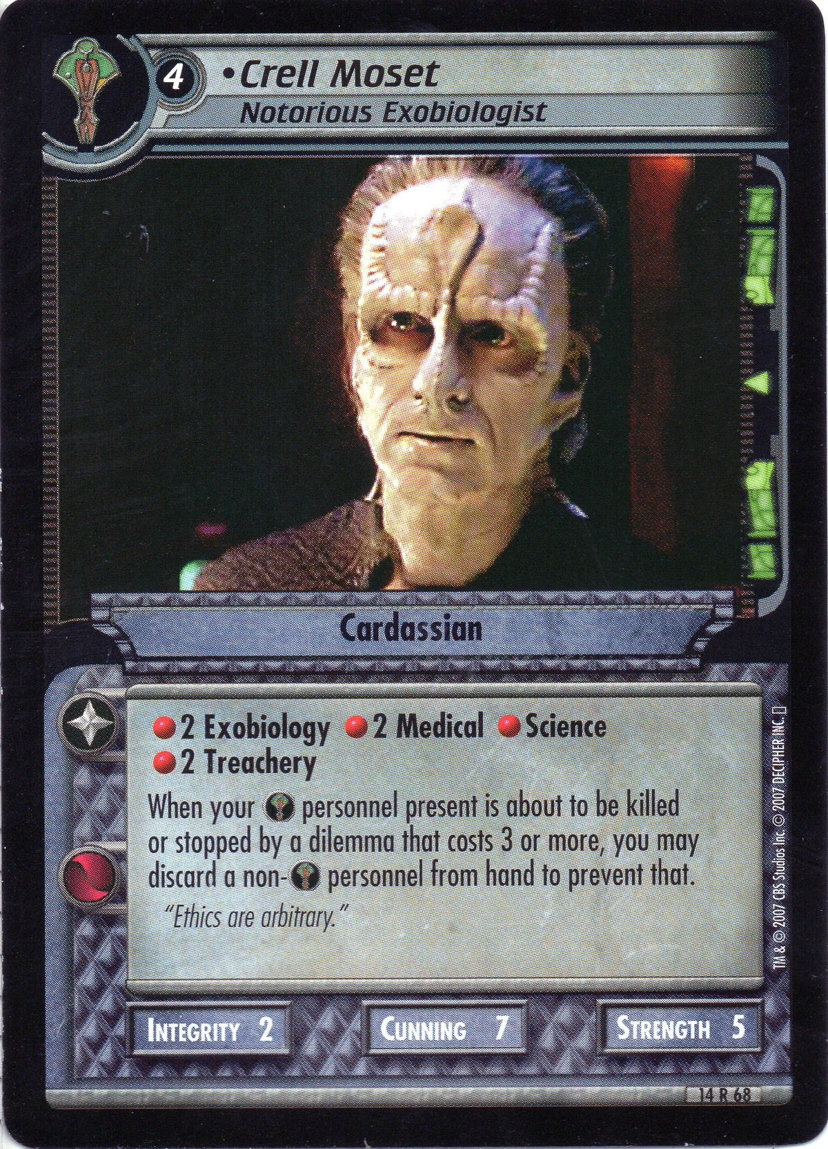 Crell Moset - Notorious Exobiologist (WYLB) | CardGuide Wiki | Fandom