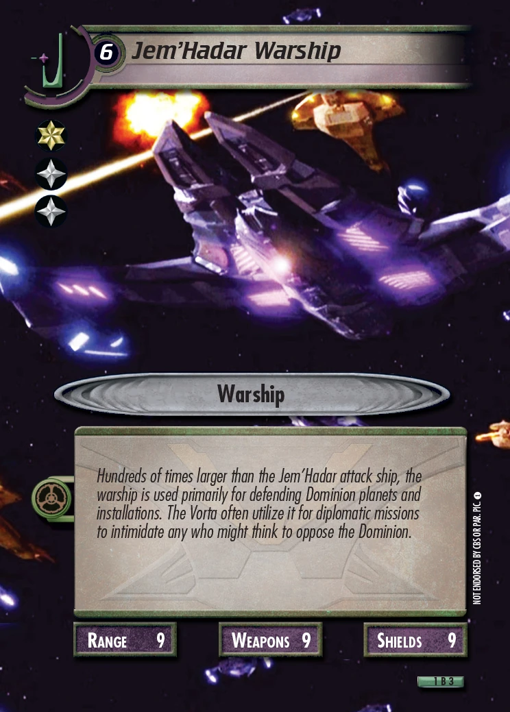 Jem'Hadar Warship (2E BP) | CardGuide Wiki | Fandom