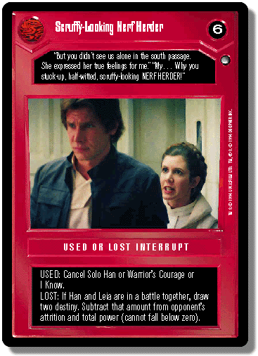 Scruffy-Looking Nerf Herder (Hoth) | CardGuide Wiki | Fandom