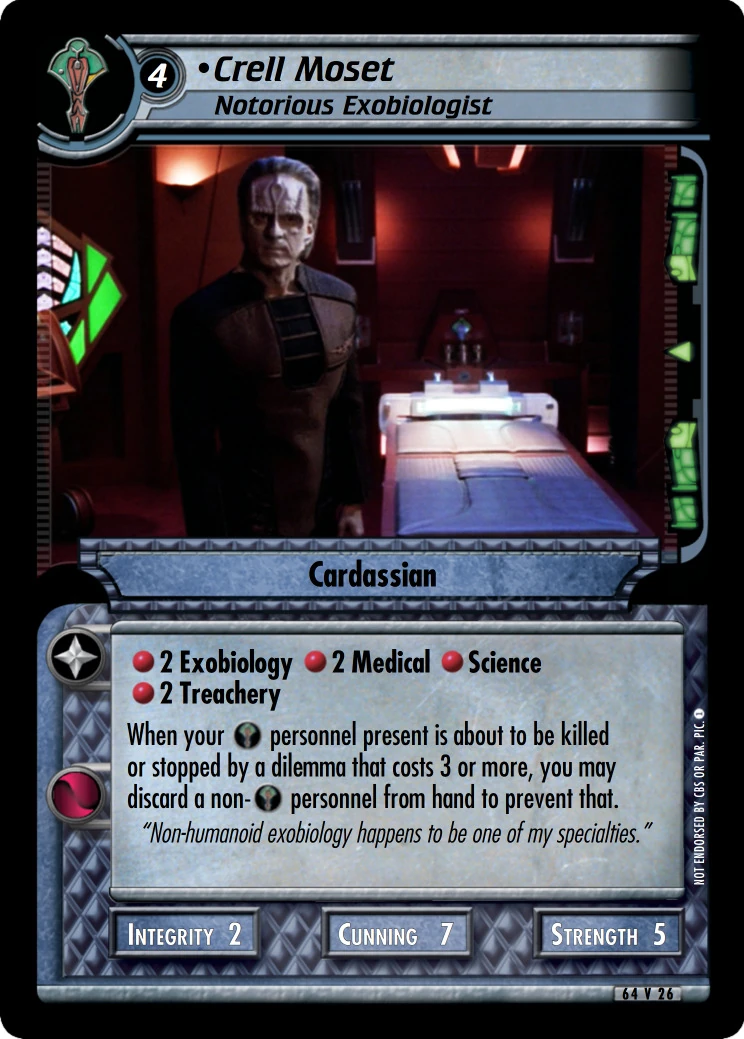 Crell Moset - Notorious Exobiologist (FOW) | CardGuide Wiki | Fandom