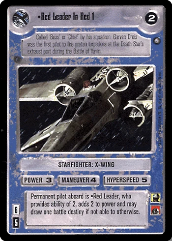 Red Leader In Red 1 (RLP) | CardGuide Wiki | Fandom