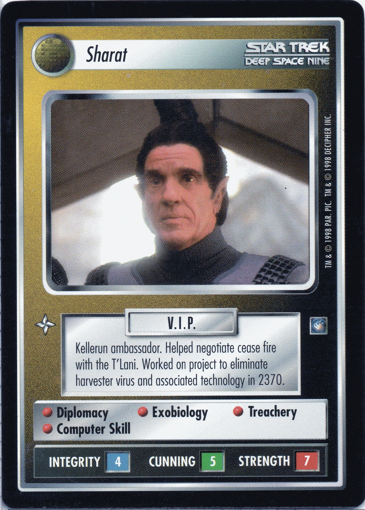 Sharat (DS9) | CardGuide Wiki | Fandom
