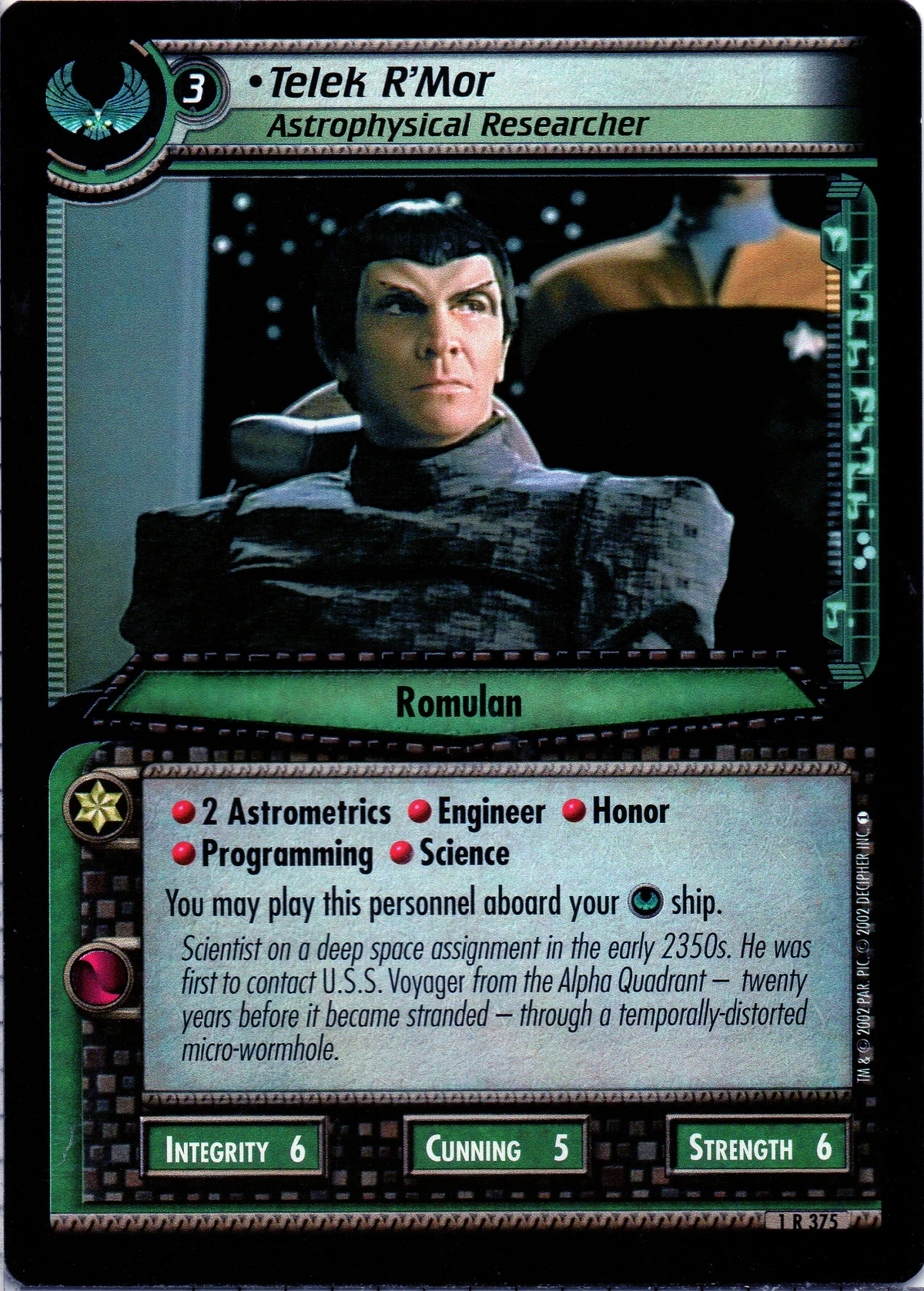 Telek R'Mor - Astrophysical Researcher (2E) | CardGuide Wiki | Fandom