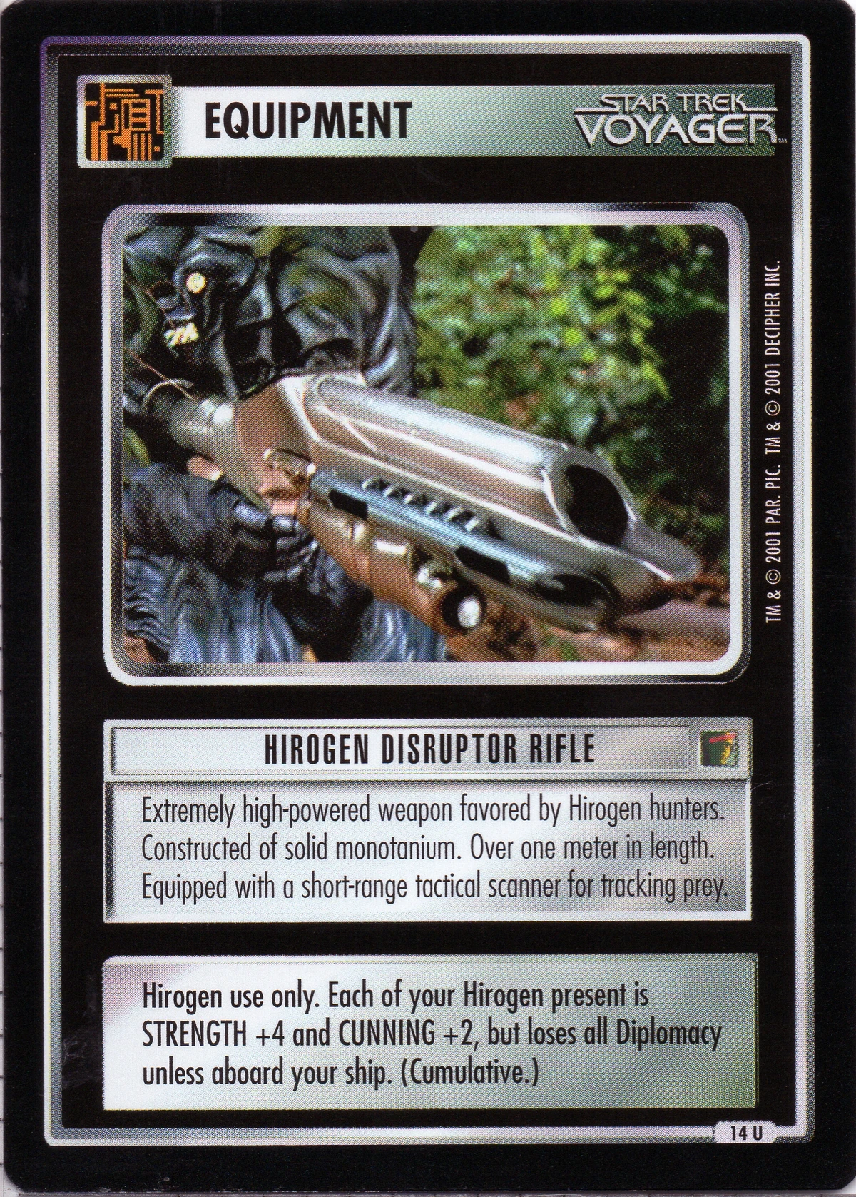Hirogen Disruptor Rifle (TB) | CardGuide Wiki | Fandom