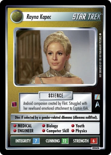 Rayna Kapec (Errata) (TNZ) | CardGuide Wiki | Fandom