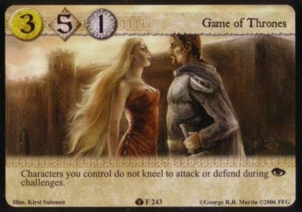 Game of Thrones (ITE) | CardGuide Wiki | Fandom