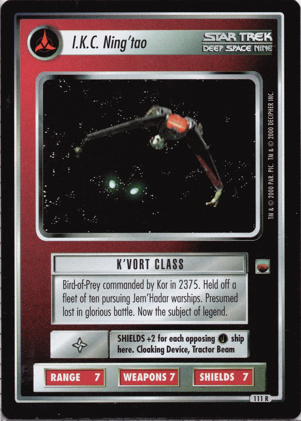 I.K.C. Ning'tao (TTWT) | CardGuide Wiki | Fandom