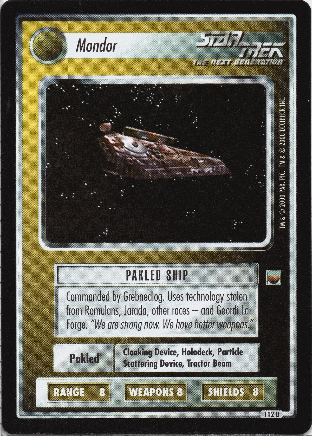 Category:Pakled ship (Star Trek CCG 1E) | CardGuide Wiki | Fandom