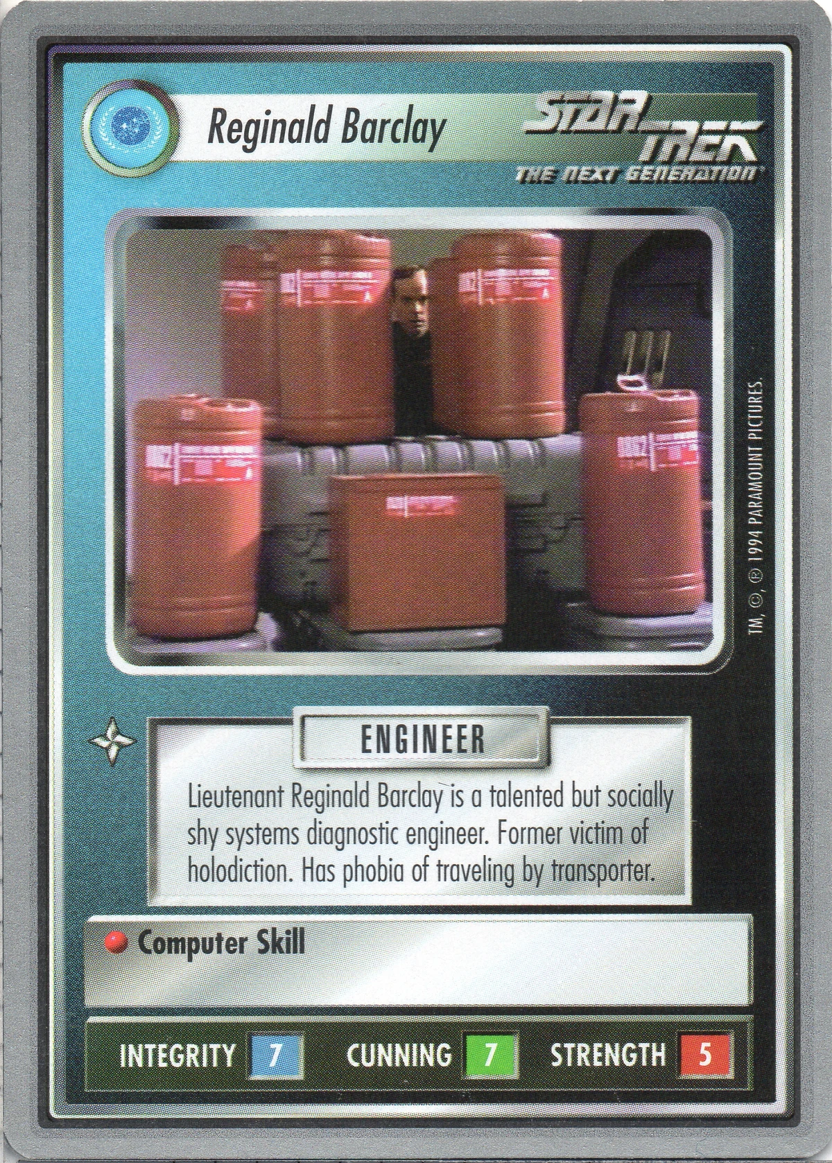 Reginald Barclay (CT) | CardGuide Wiki | Fandom