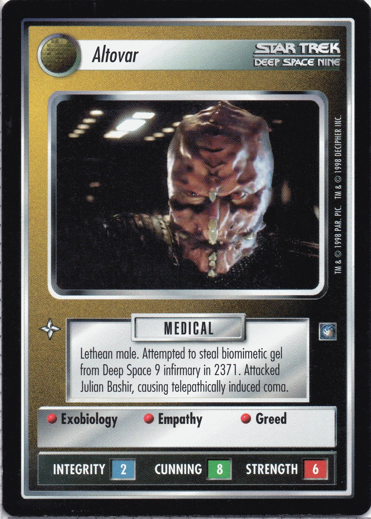 Altovar (DS9) | CardGuide Wiki | Fandom