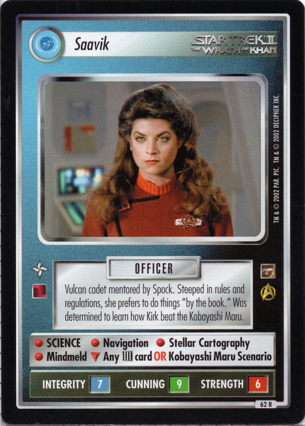 Saavik (TMP) | CardGuide Wiki | Fandom