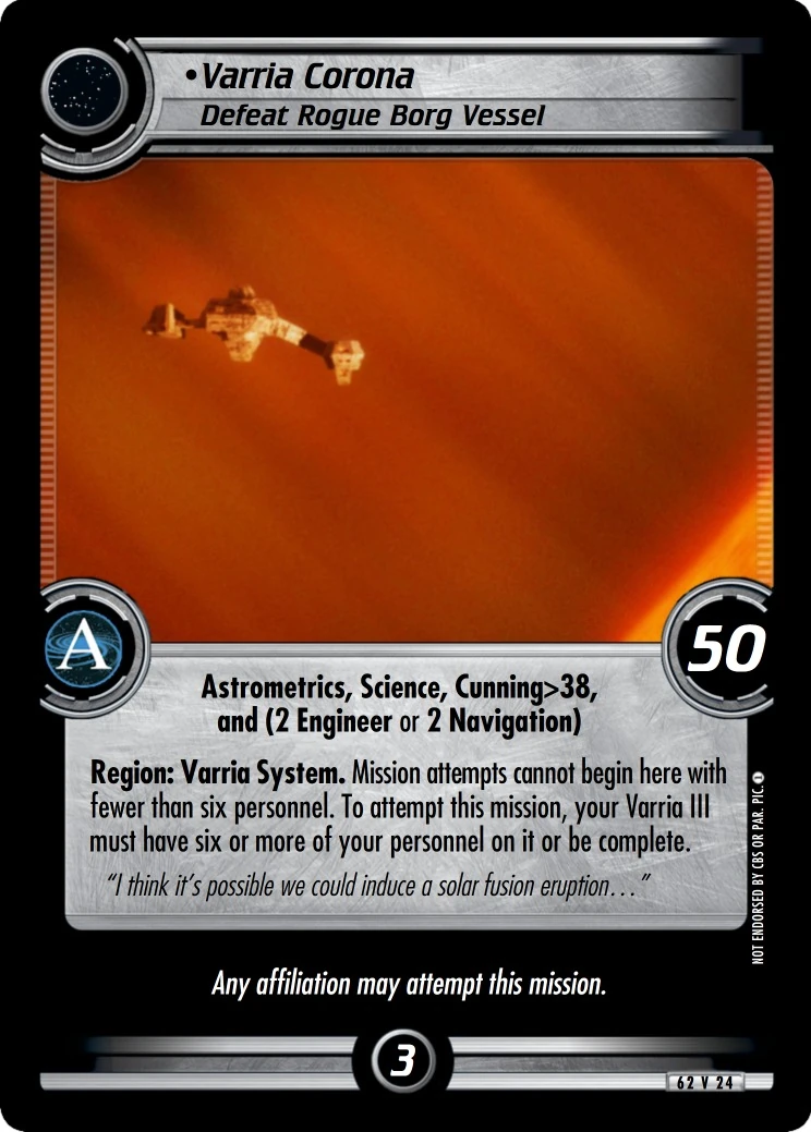 Varria Corona - Defeat Rogue Borg Vessel (Errata 2) (CM) | CardGuide ...