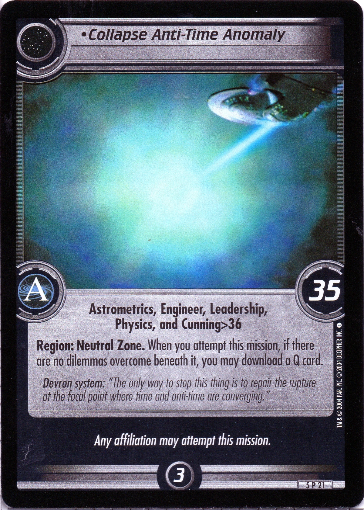 Collapse Anti-Time Anomaly (FT) | CardGuide Wiki | Fandom