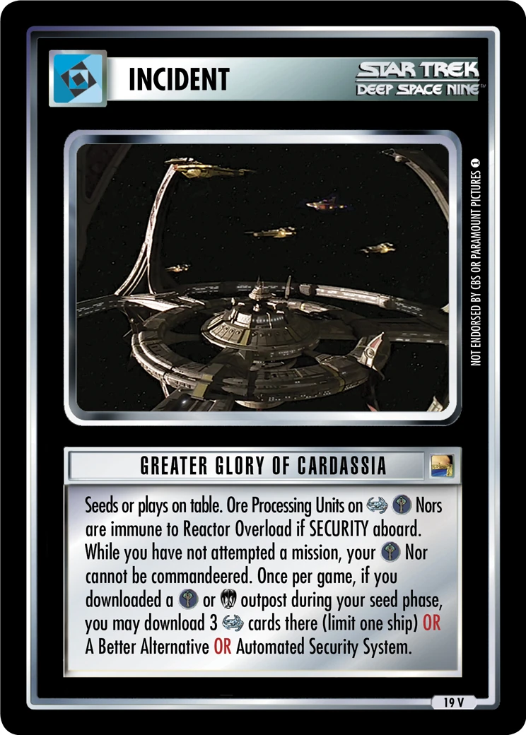 Greater Glory of Cardassia | CardGuide Wiki | Fandom