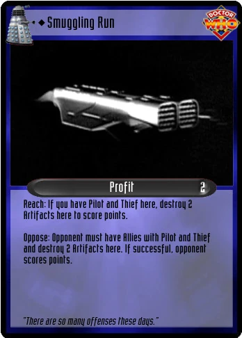 Smuggling Run (BS) | CardGuide Wiki | Fandom