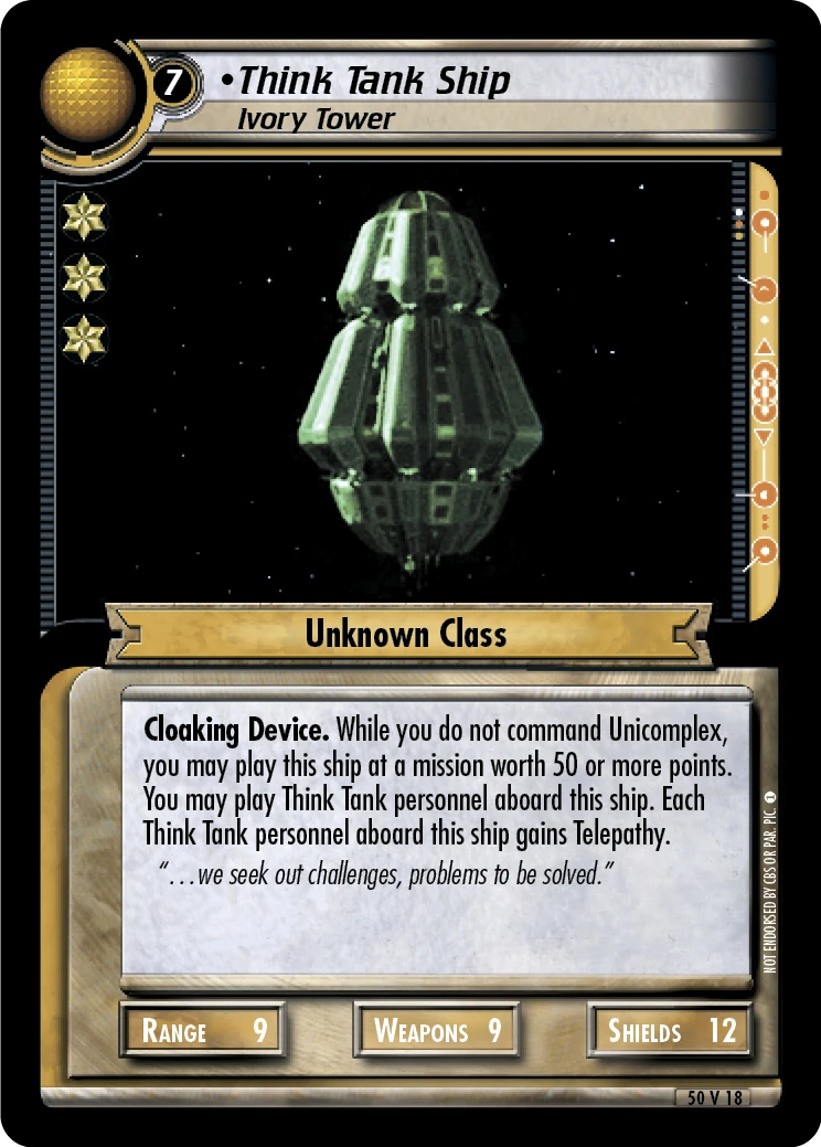 Think Tank Ship - Ivory Tower (TOD) | CardGuide Wiki | Fandom