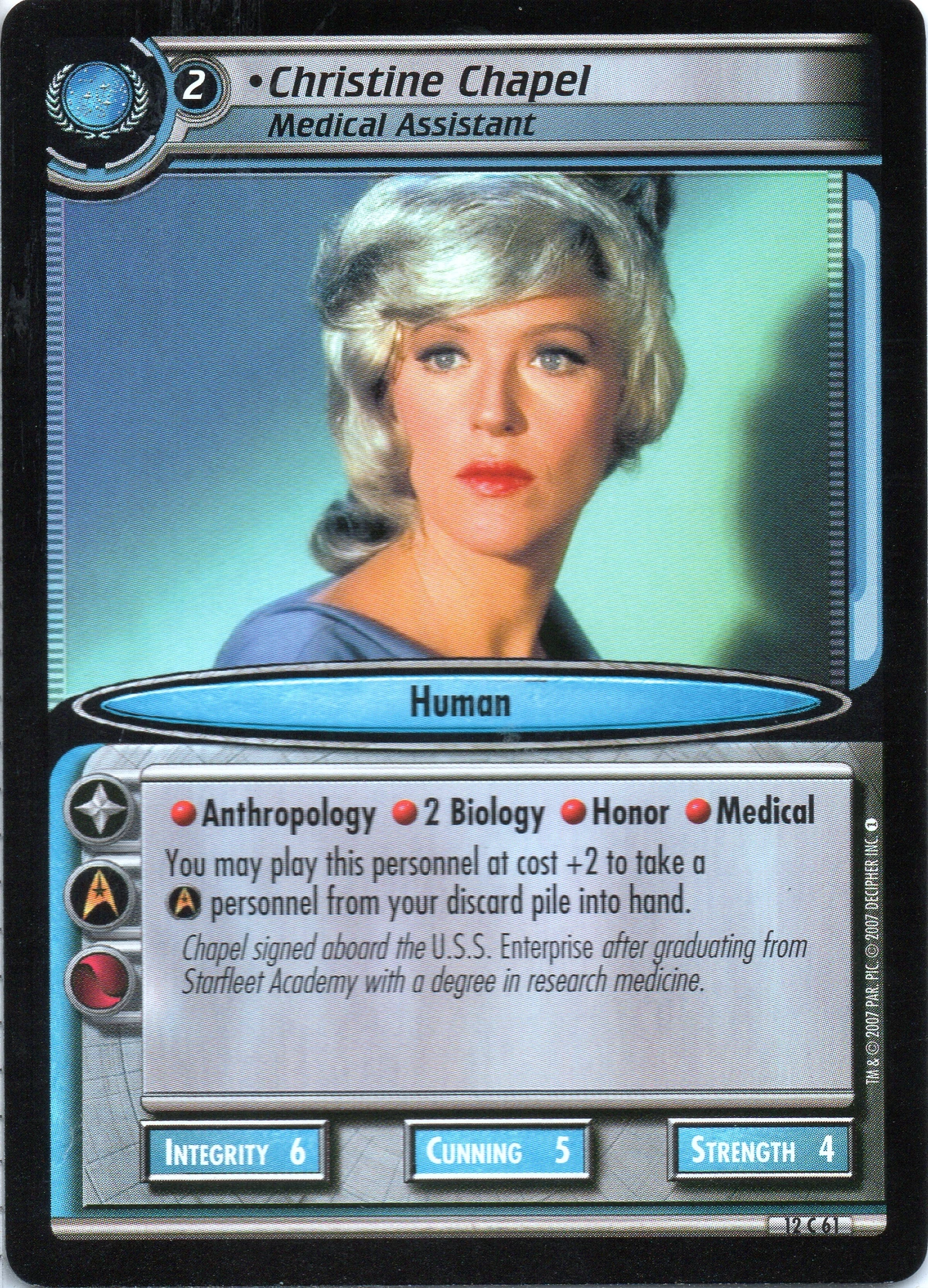 Christine Chapel - Medical Assistant (TATV) | CardGuide Wiki | Fandom