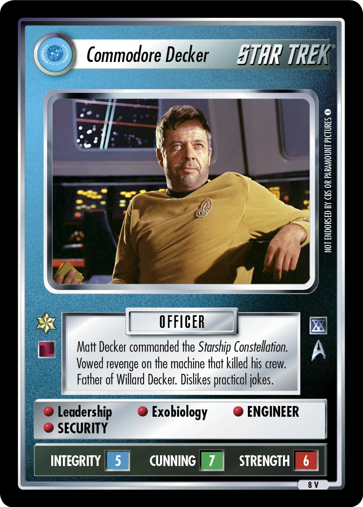 Commodore Decker (20A) | CardGuide Wiki | Fandom