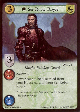 Ser Robar Royce (AHoTa) | CardGuide Wiki | Fandom