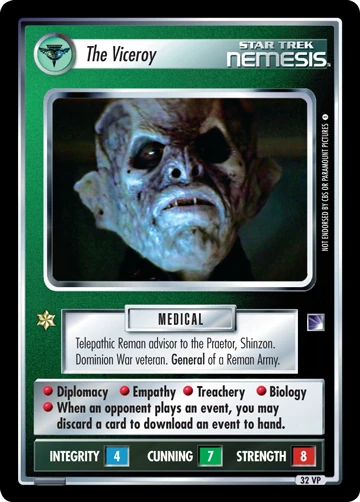 The Viceroy (VP) | CardGuide Wiki | Fandom