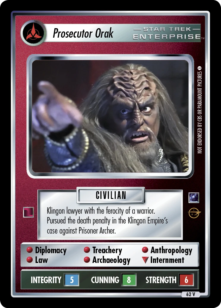 Prosecutor Orak (BB) | CardGuide Wiki | Fandom