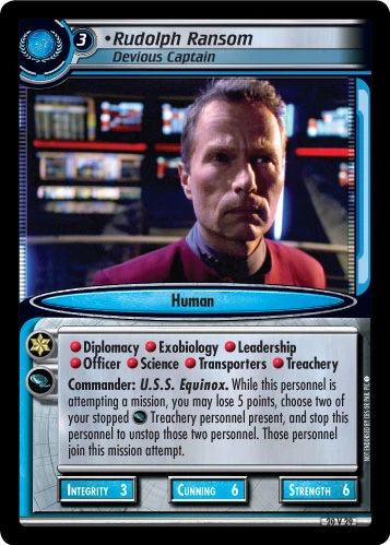 Rudolph Ransom - Devious Captain (ALL) | CardGuide Wiki | Fandom