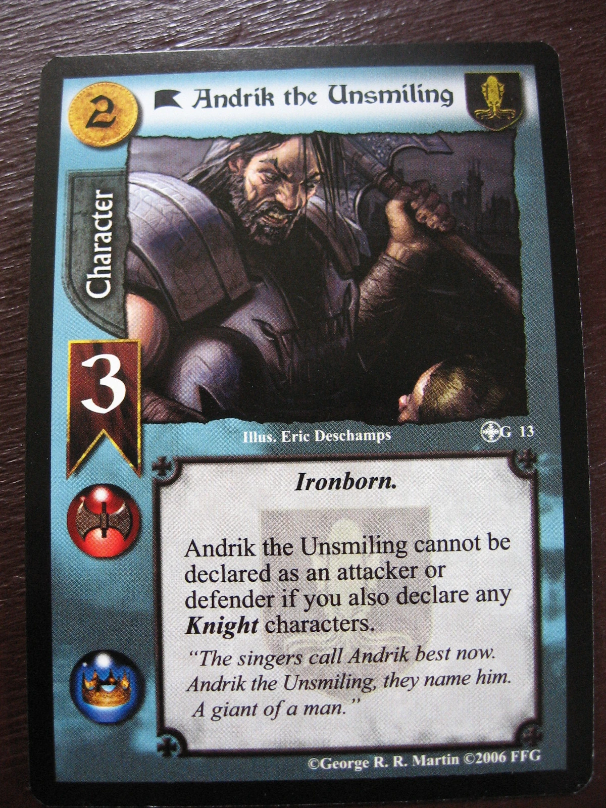 Andrik the Unsmiling (WPS) | CardGuide Wiki | Fandom