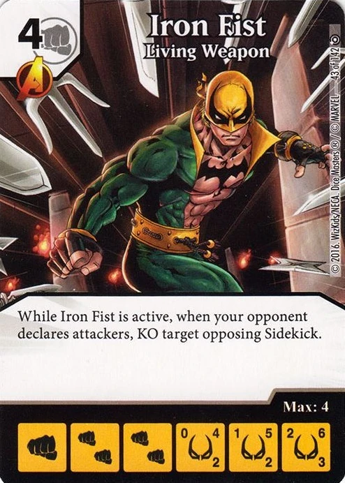 Iron Fist - Living Weapon (CW) | CardGuide Wiki | Fandom
