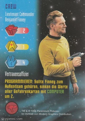 Lieutenant Commander Benjamin Finney (ST) (DE) | CardGuide Wiki | Fandom