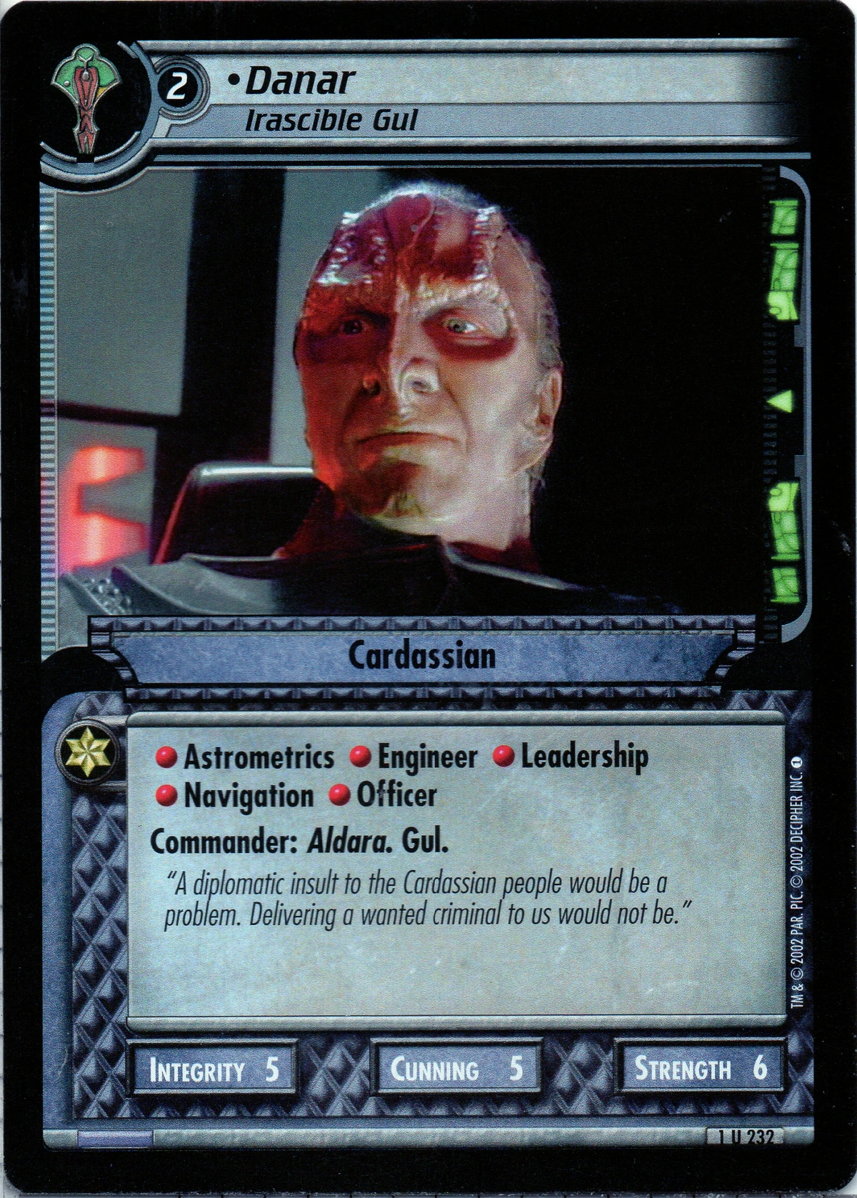 Danar - Irascible Gul (2E) | CardGuide Wiki | Fandom