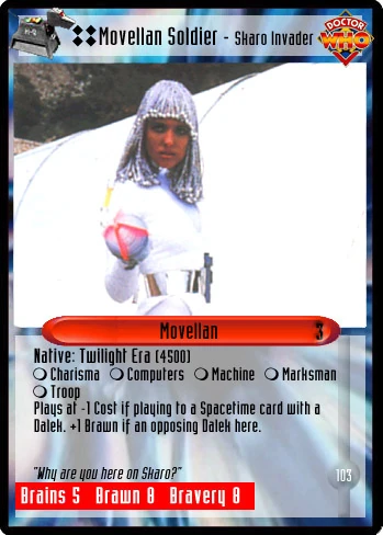 Movellan Soldier - Skaro Invader (TL) | CardGuide Wiki | Fandom