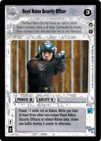 Royal Naboo Security Officer (TP) | CardGuide Wiki | Fandom