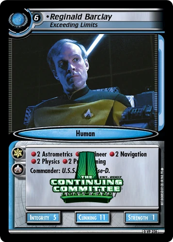 Reginald Barclay - Exceeding Limits (VP TCC) | CardGuide Wiki | Fandom