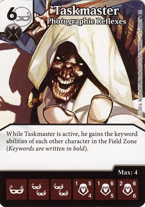 Taskmaster - Photographic Reflexes (CW) | CardGuide Wiki | Fandom