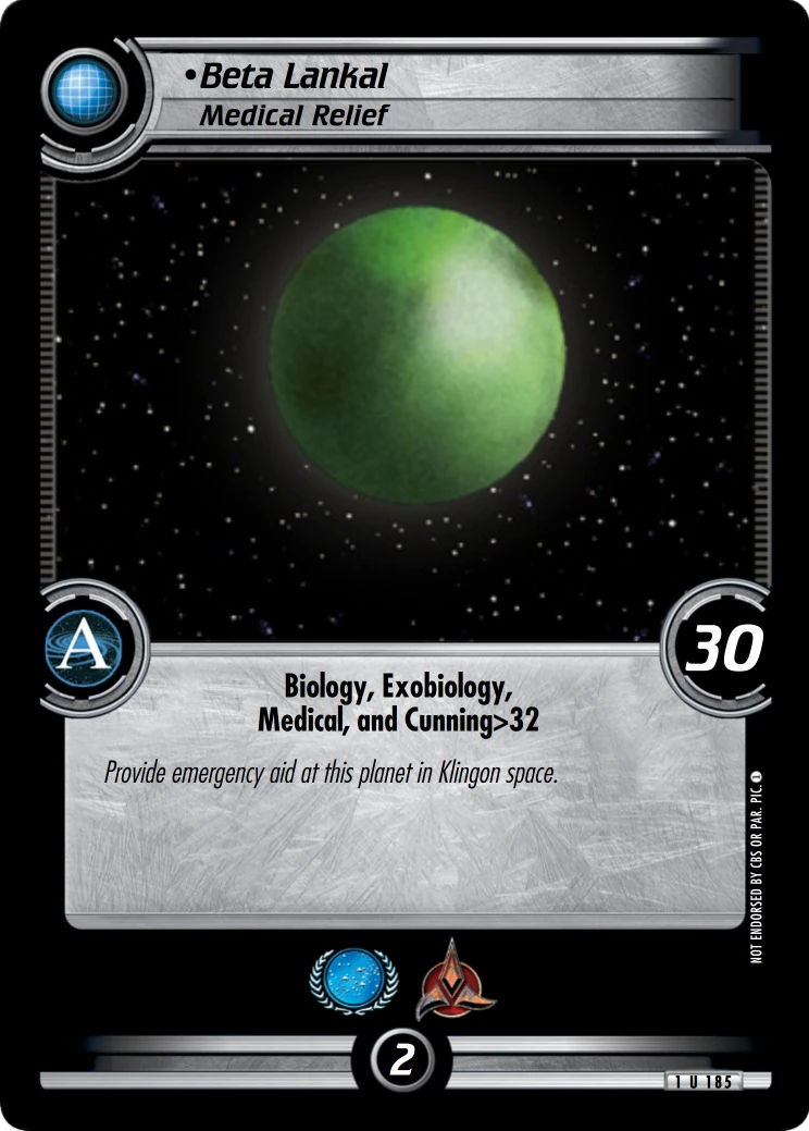 Beta Lankal - Medical Relief (Errata) (2E) | CardGuide Wiki | Fandom