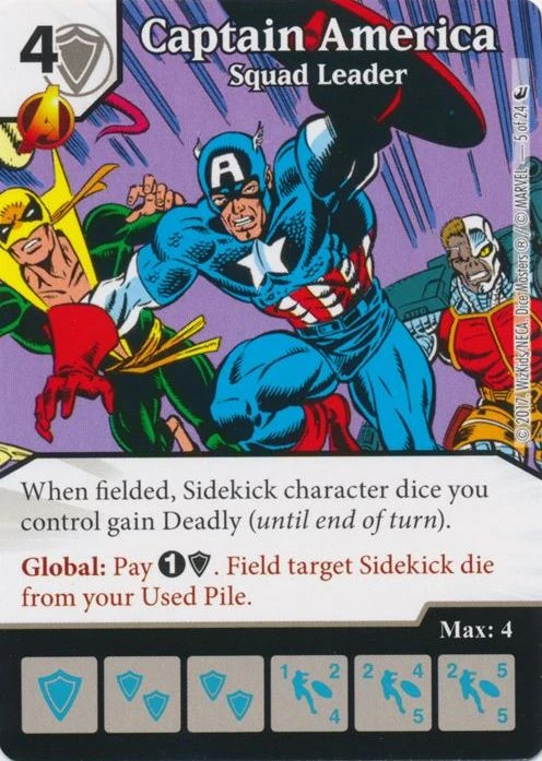 Captain America - Squad Leader (SMMCTP) | CardGuide Wiki | Fandom